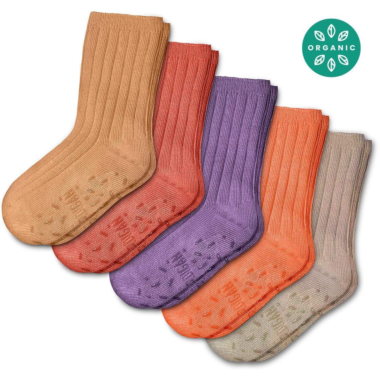 Kid's Organic Cotton Socks with Grips by Foot Cardigan – Say it with a Sock